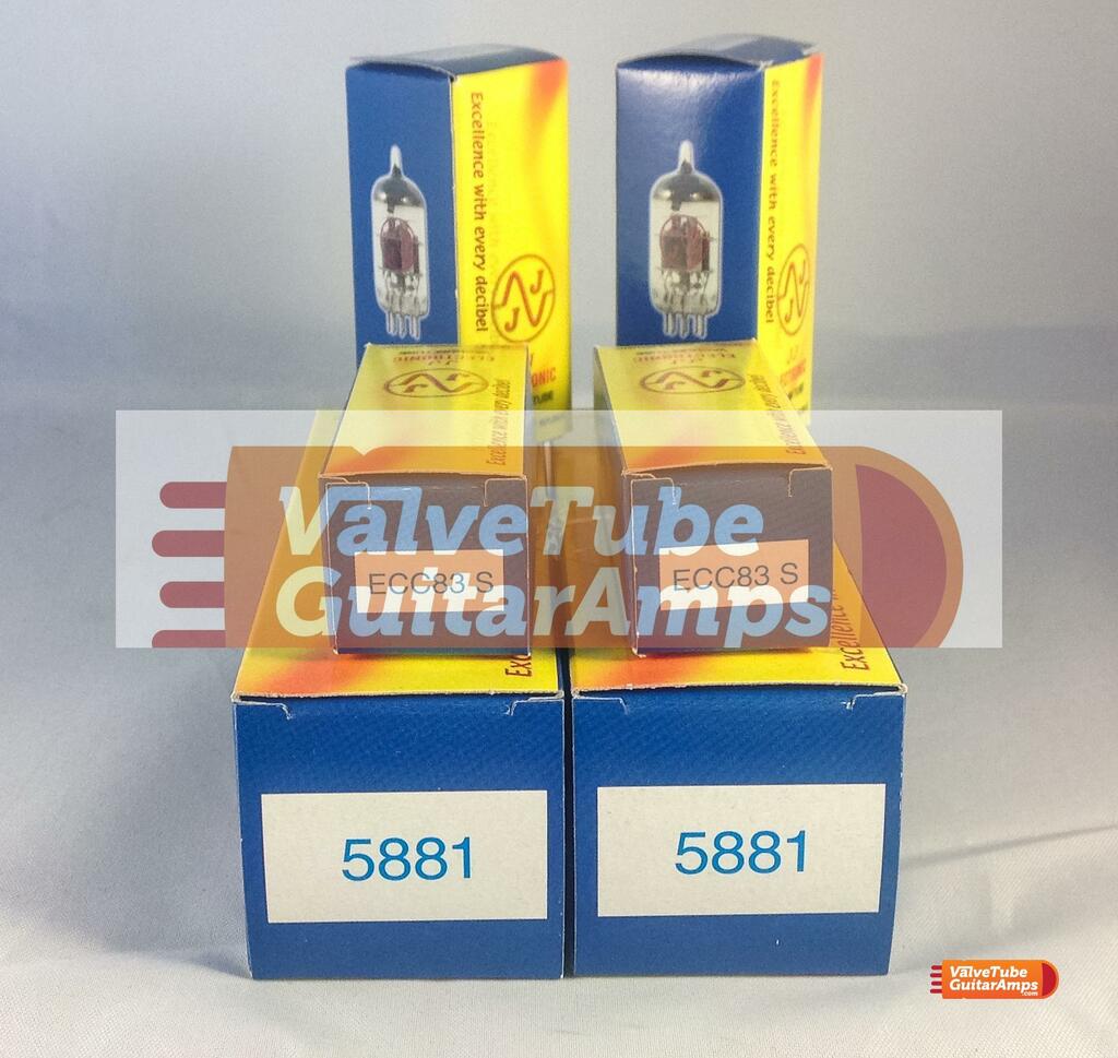 4x ECC83S 2 x 5881 JJ Valve Kit - Valve Tube Guitar Amps