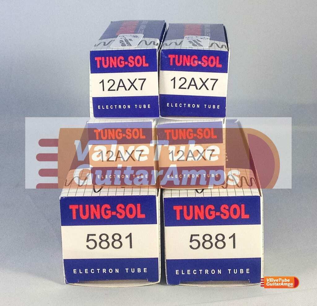 Tung Sol 4x 12AX7 2x 5881 Valve Kit - Valve Tube Guitar Amps