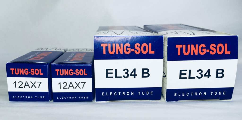 Tung Sol 2x 12AX7 2x EL34B Valve Kit - Valve Tube Guitar Amps