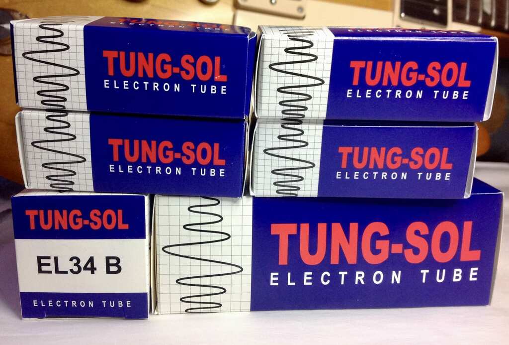 Tung Sol Valve Kit (4x 12AX7 2x EL34B) - Valve Tube Guitar Amps