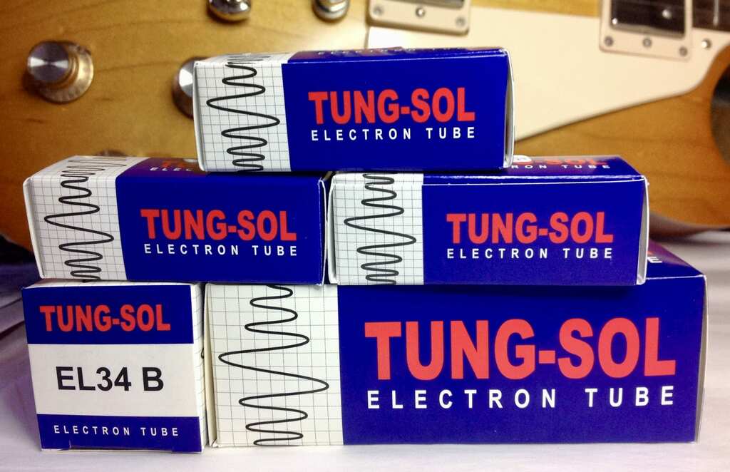 Tung Sol Valve Kit (3x 12AX7 2x EL34B) - Valve Tube Guitar Amps