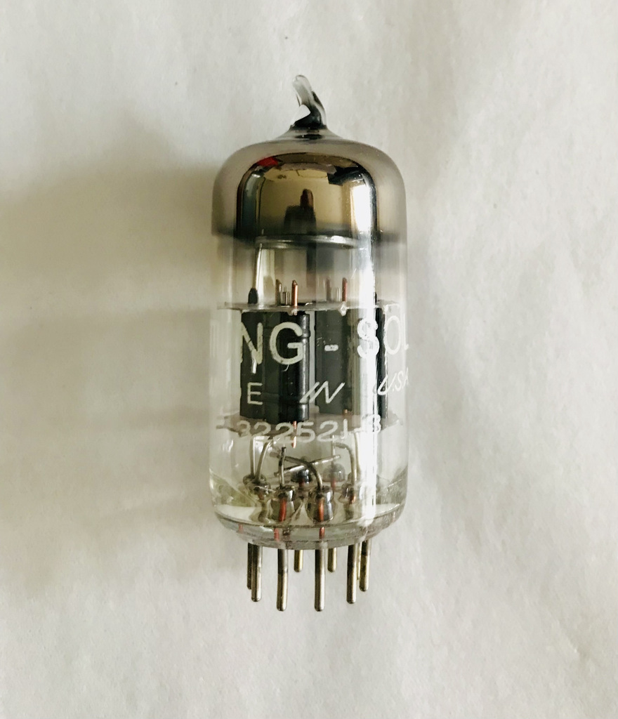 NOS Tung Sol USA 12AT7 Black Anode Ring Getter - Valve Tube Guitar Amps