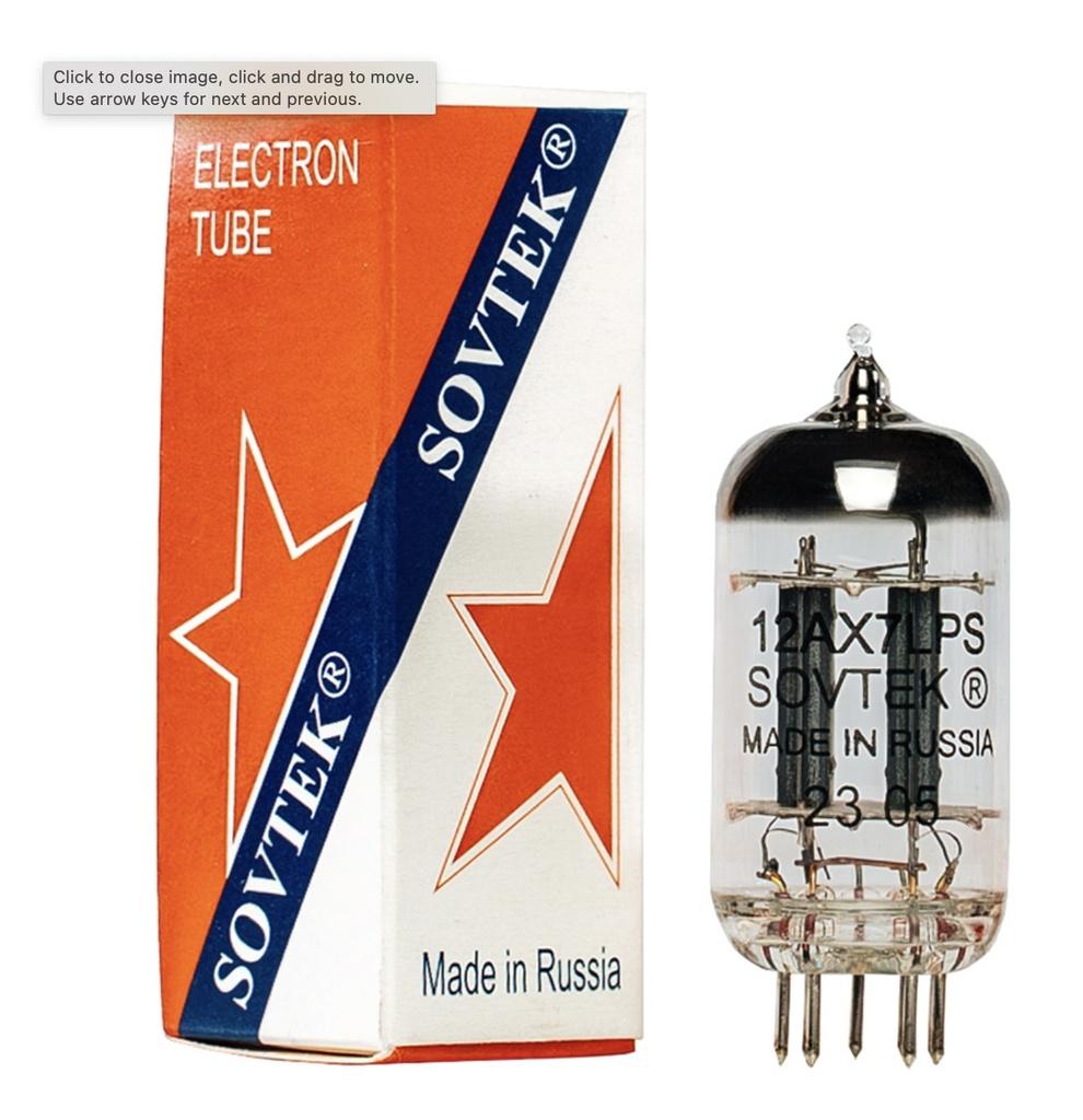 Sovtek 12AX7LPS Long Plate Preamp Valve - Valve Tube Guitar Amps